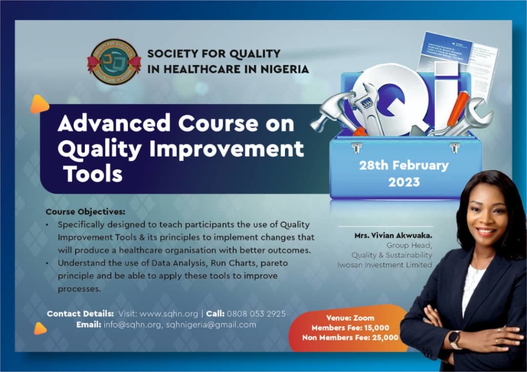 Advance Course on Quality Improvement Tools – Society for Quality in ...